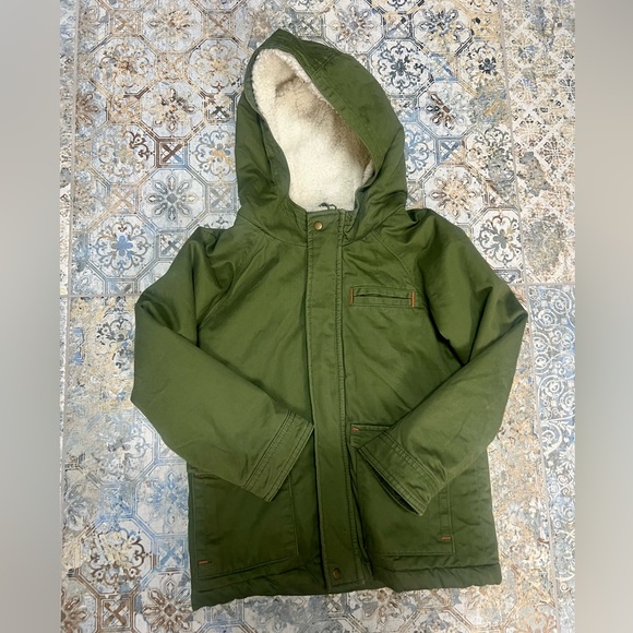 Cherokee | Jackets & Coats | Cherokee Olive Green Sherpa Lined Jacket ...